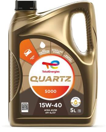 ENGINE OIL QUARTZ 5000 15W40 /PACK.5L/ TotalEnergies 15W40 5L1| Good ...