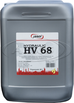 OLEJ HYDRAULICZNY HYDRAULIC HV 68 /OPAKOWANIE 20L/ Jasol HYDRAULIC HV68 20L| Dobra Cena | Sklep ...