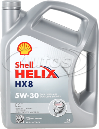 SHELL HELIX HX8 ECT 5W-30 ENGINE OIL /5L PACKAGING/ Shell HX8 ECT 5W-30 ...